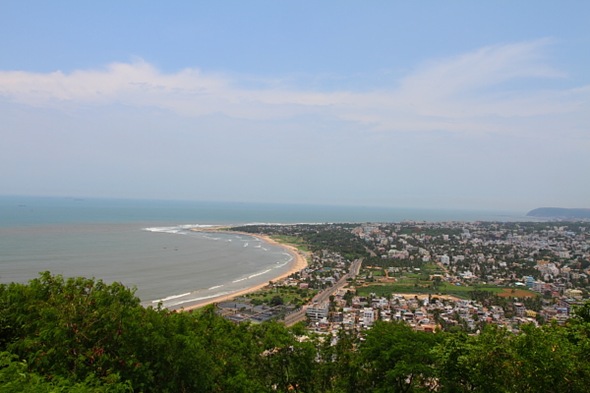 Bird’s Eye View of Vizag City and its Beach Line! - Be On The Road ...